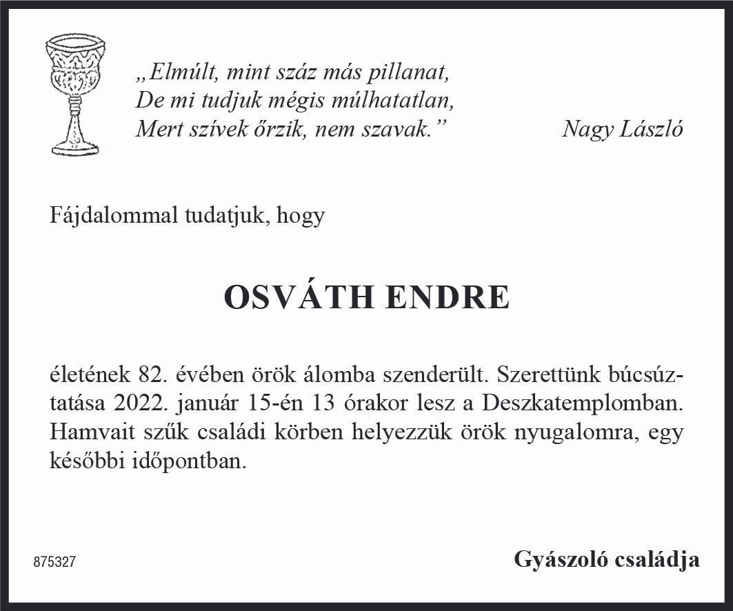 Boon.hu Gyászhírek - Északhírnök