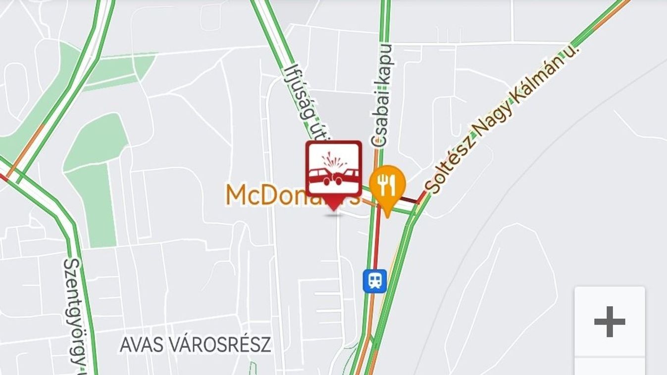 Baleset történt az Avason