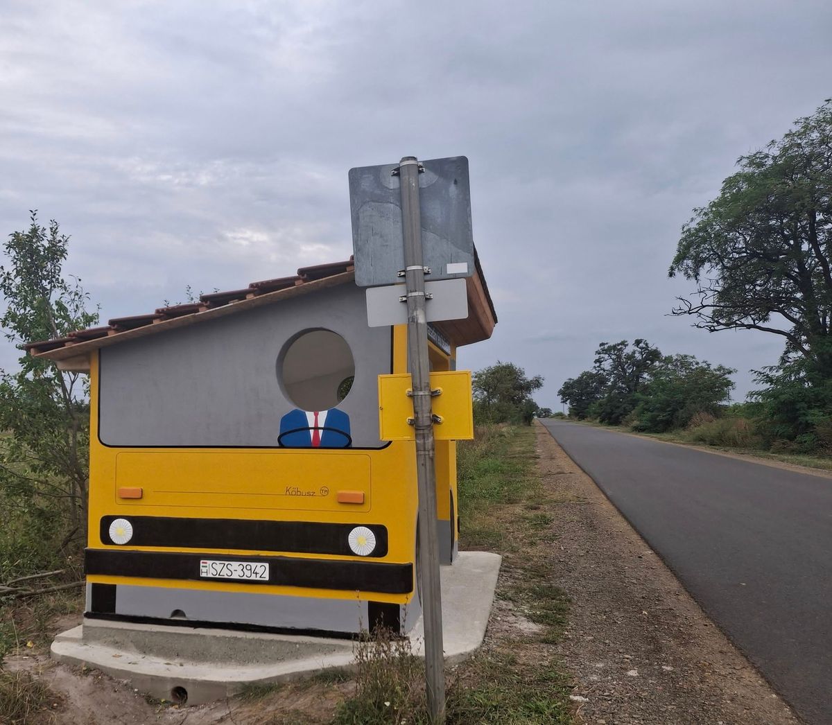 Buszmegálló, amiben „öröm a buszra várni”