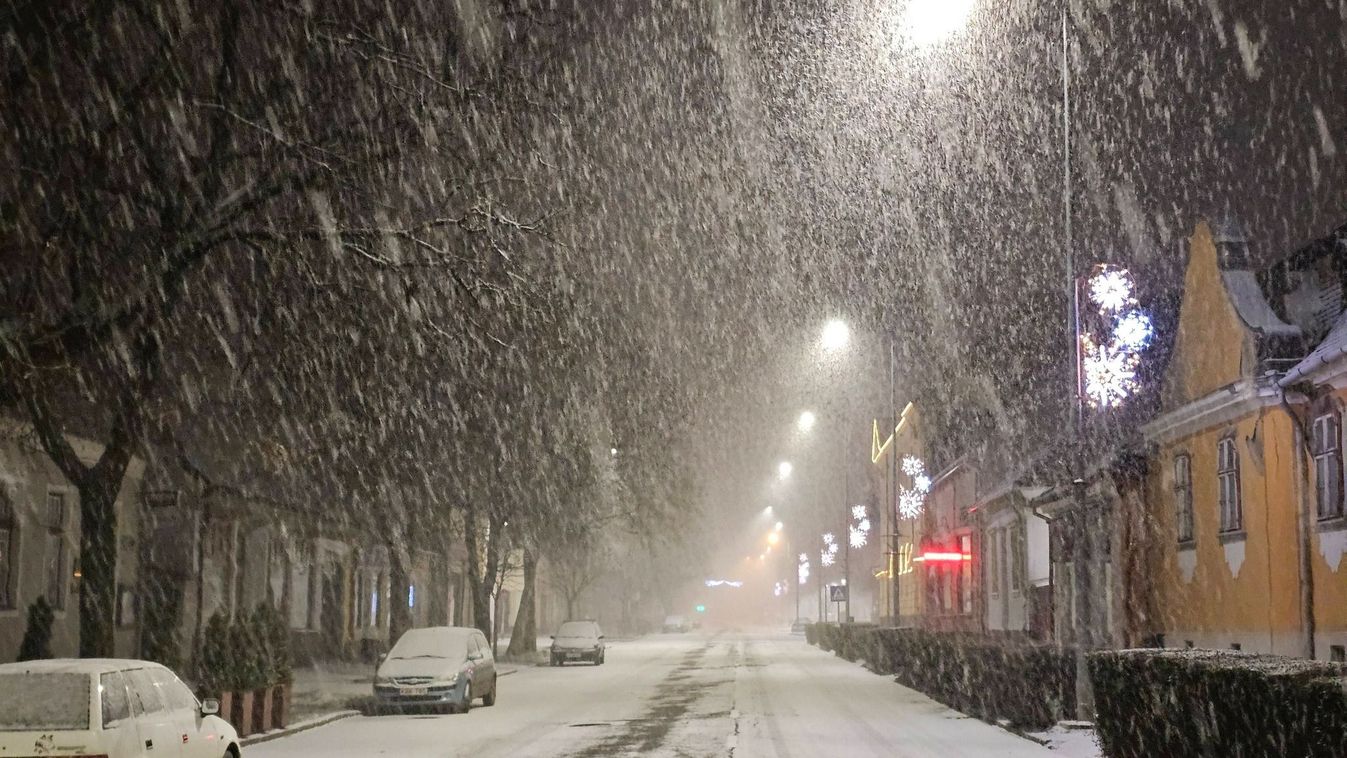 Hó helyzet: kedden reggel pillanatok alatt fehérbe borult a táj
