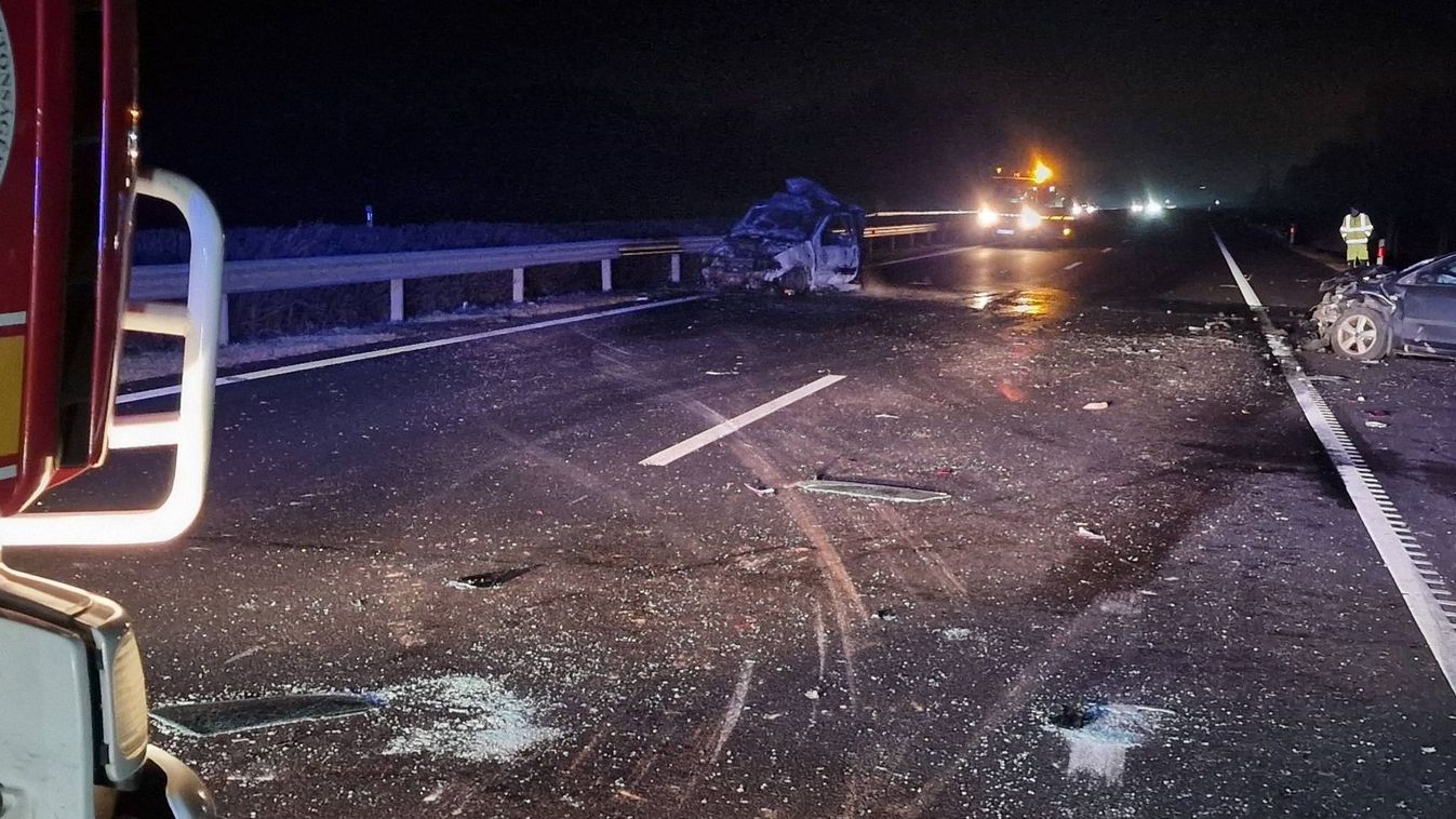 M3-as autópálya: Szihalomnál baleset és útlezárás a Budapest felé ...